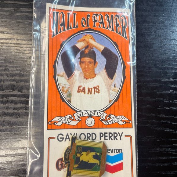 Other | Chevron Hall Of Famers Gaylord Perry Lapel Hat Pin | Poshmark